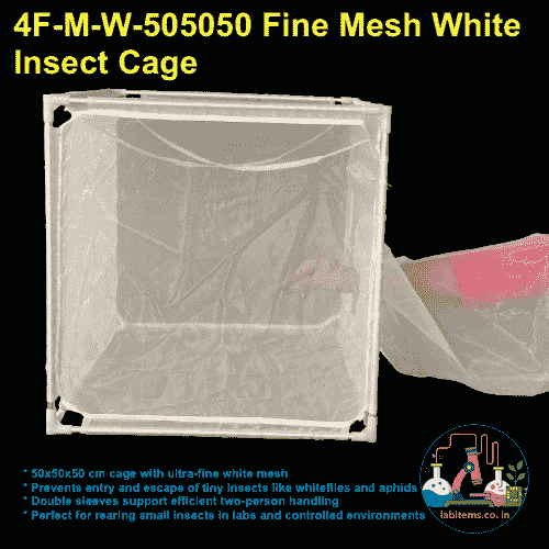 Fine mesh insect rearing cage for rearing small insects