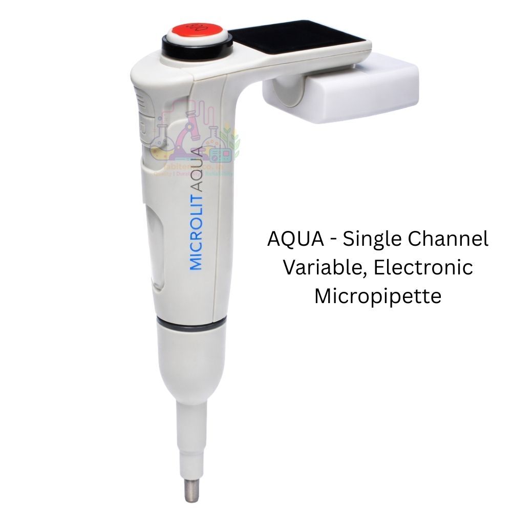 AQUA Single Channel Variable Electronic Micropipette with Multi-Mode ...