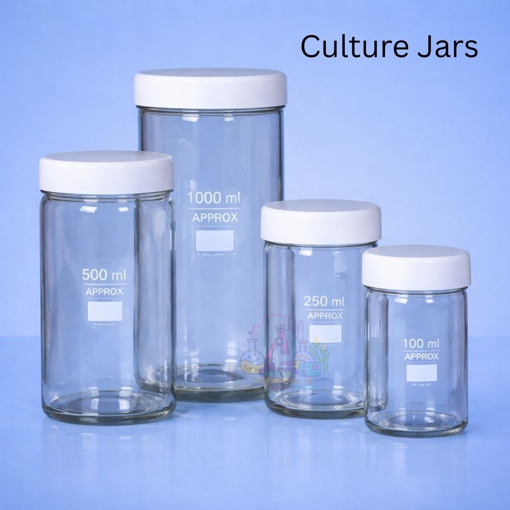 Culture Jars with Polypropylene Screw Cap & Rubber Liner | Autoclavable ...