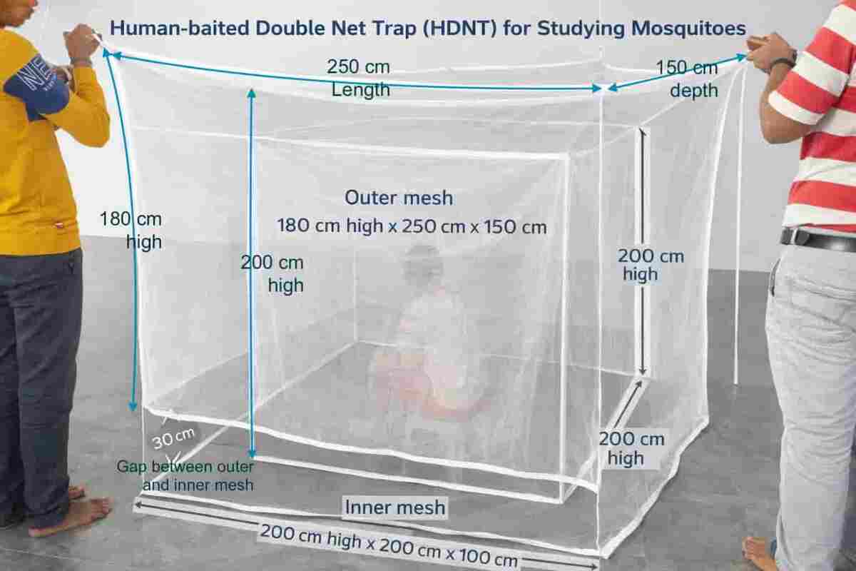 Human-baited Double Net Trap (HDNT) for Studying Mosquitoes in africa ...