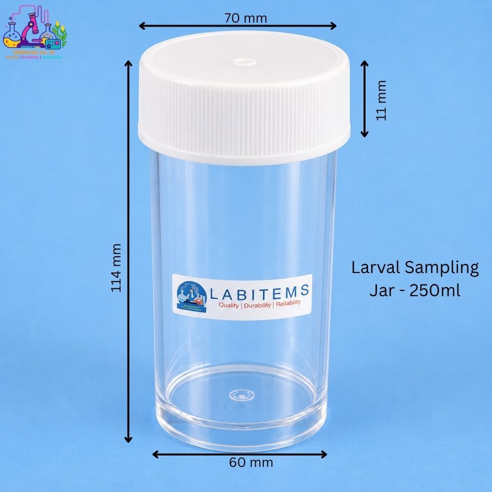 Larval sampling jar for mosquito larval collection kits