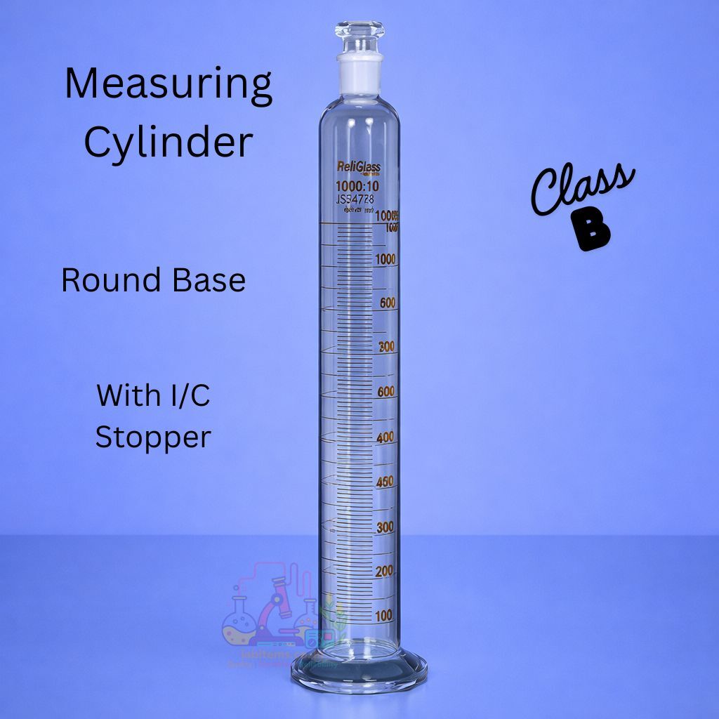 Measuring Cylinders Round Base with Interchangeable Stopper Class A for ...