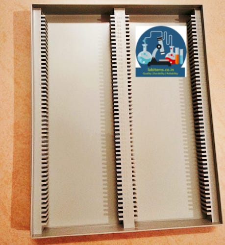 wooden based microslide storage box