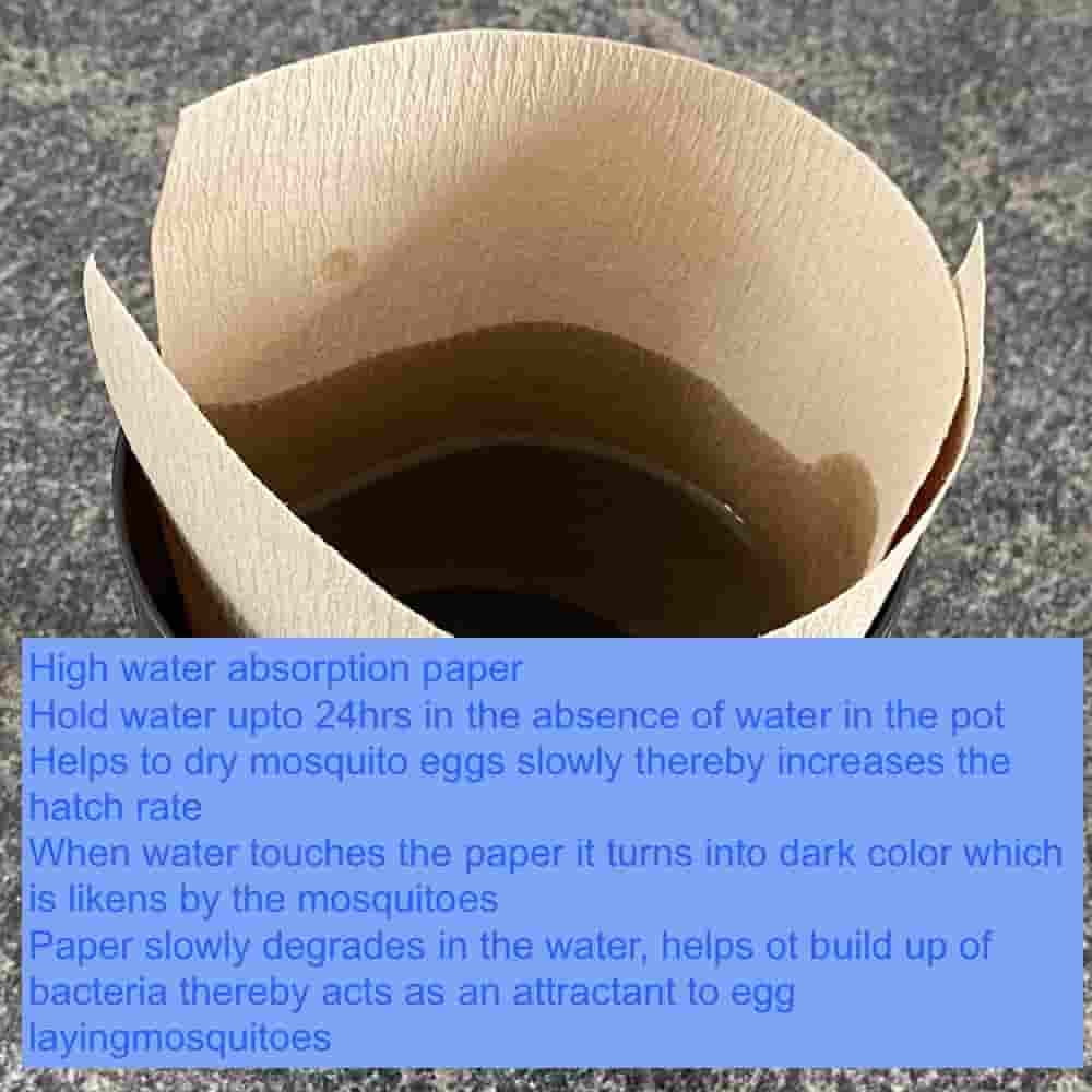 Mosquito egg collection papers for collecting and maturing mosquito ...