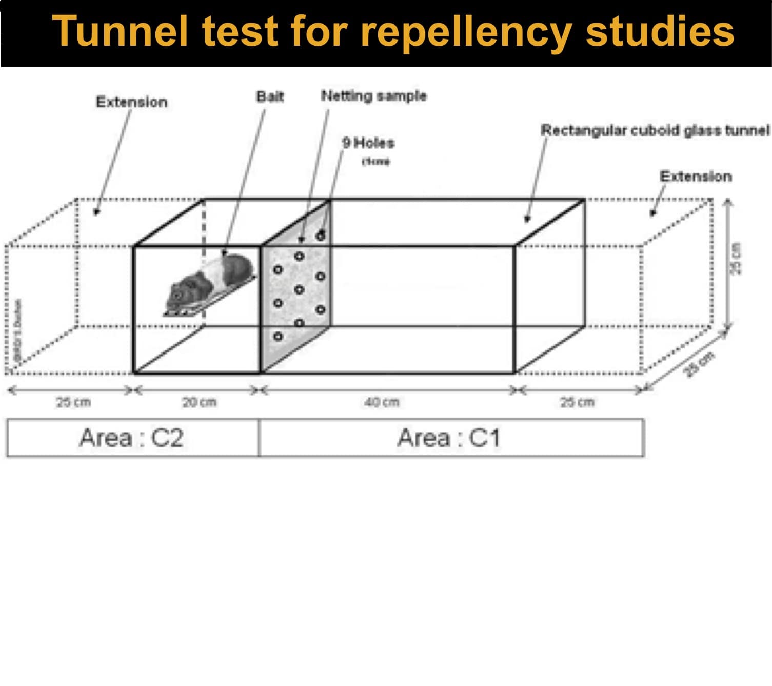 Tunnel Test Cages on WHO model for studying excito-repellency studies ...